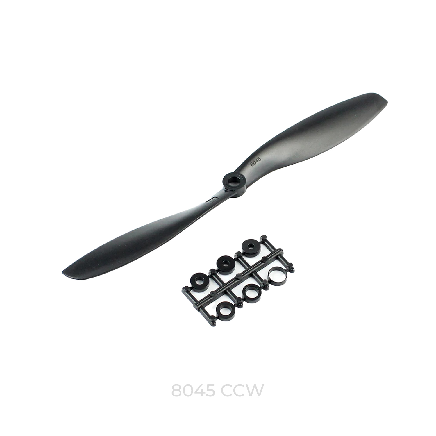 8045 CCW 2 Pal Plastic Propeller (1 pcs) - Black - Craycle Hobby