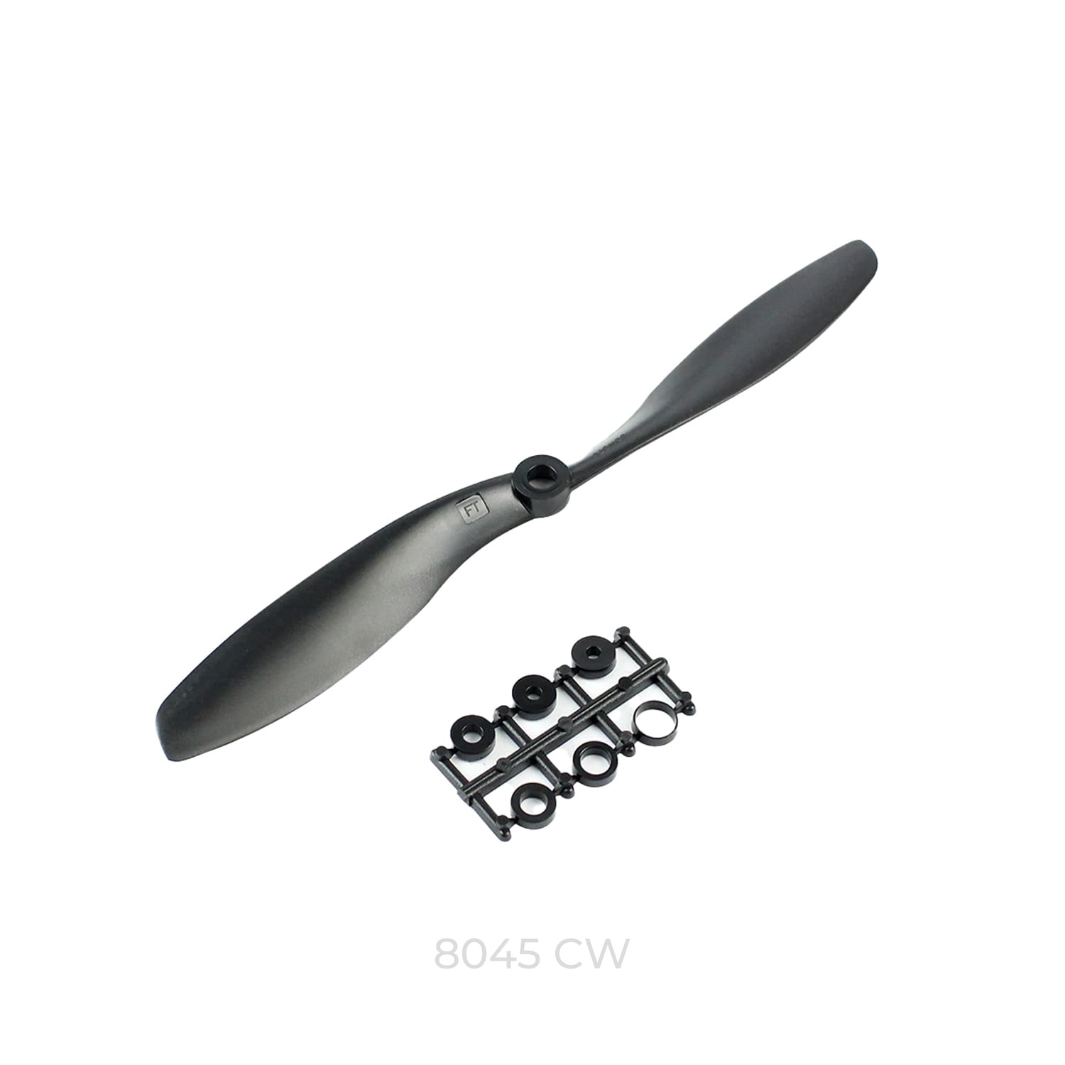 8045 CW 2 Pal Plastic Propeller (1 pcs) - Black - Craycle Hobby